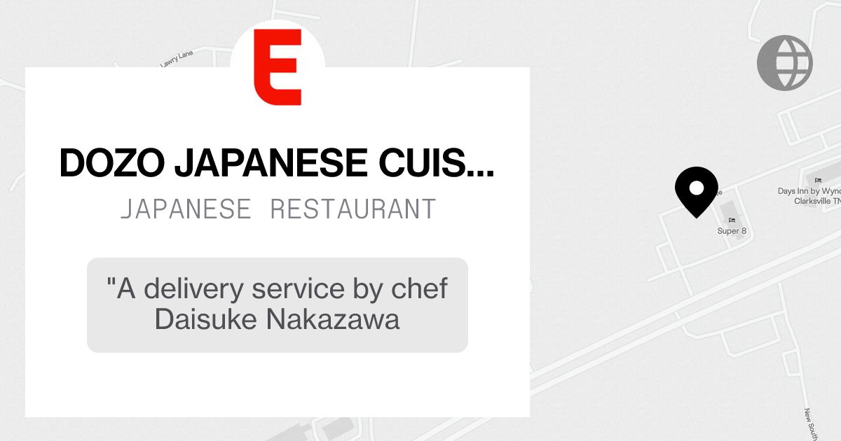 DOZO JAPANESE CUISINE shared by @eater on Postcard