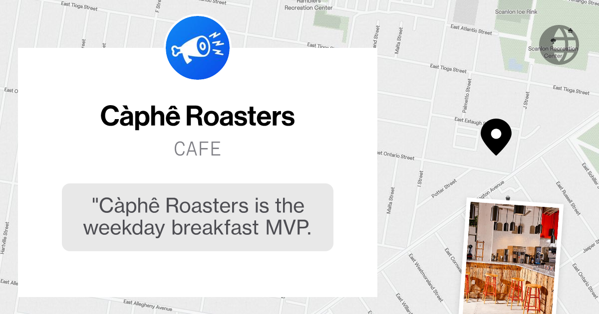 Càphê Roasters shared by @infatuation on Postcard