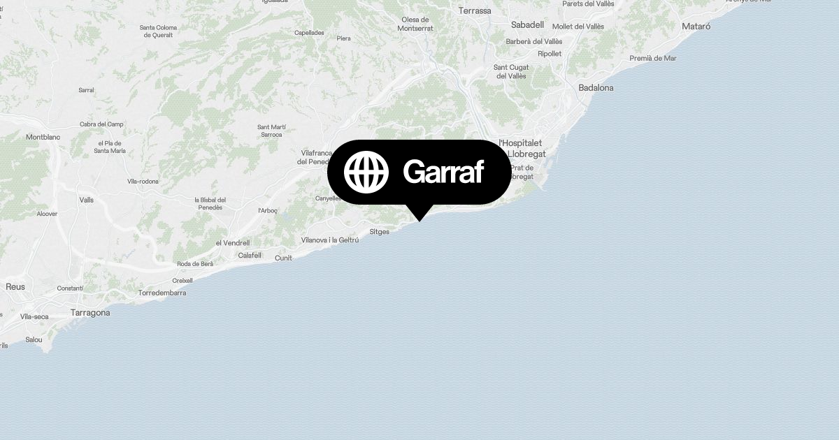 Garraf, Spain on Postcard