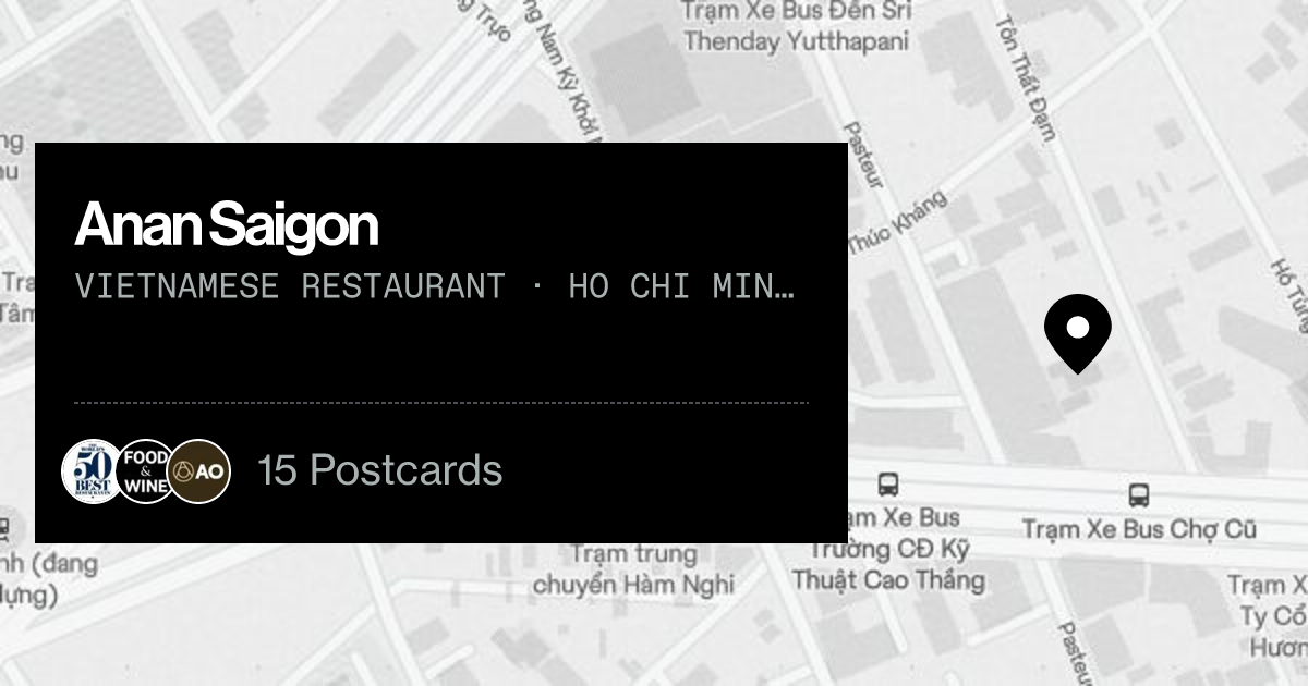 Anan Saigon on Postcard