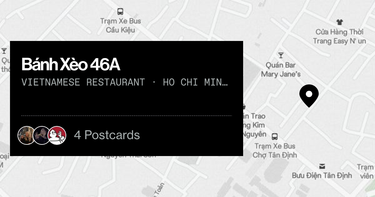 Bánh Xèo 46A on Postcard