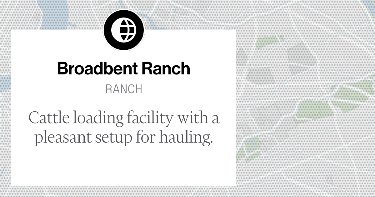 Broadbent Ranch on Postcard