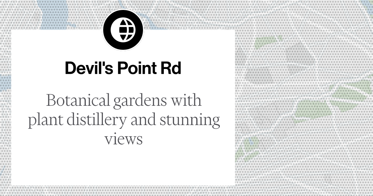 Devil's Point Rd on Postcard