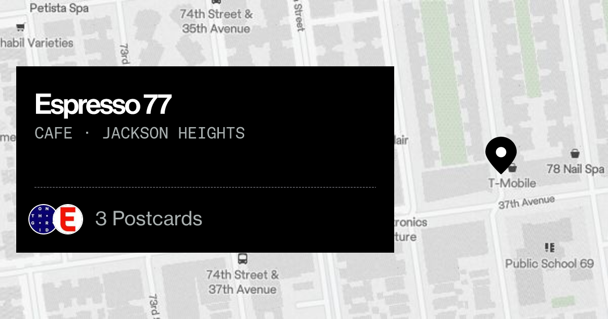 Espresso 77 on Postcard