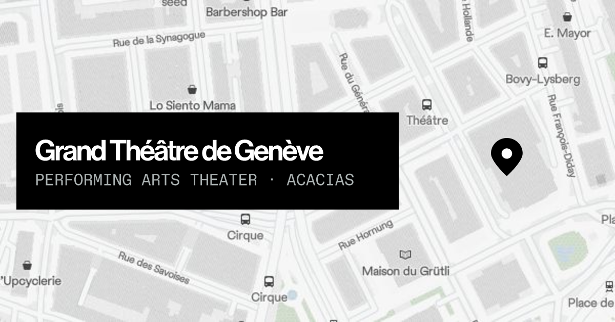 Grand Théâtre de Genève on Postcard