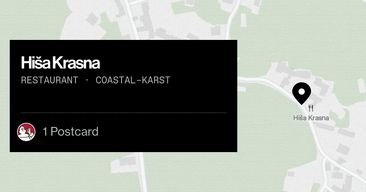 Hiša Krasna on Postcard