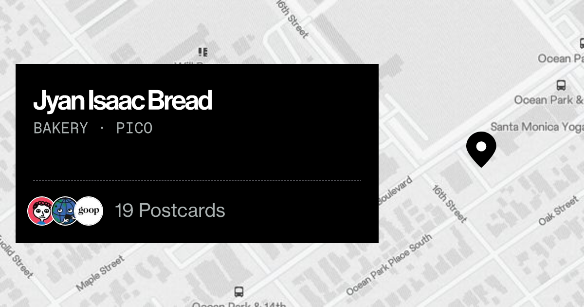Jyan Isaac Bread on Postcard