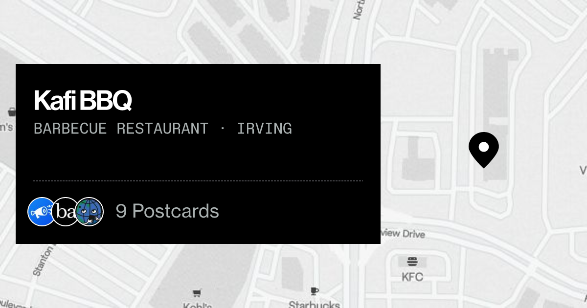 Kafi BBQ on Postcard