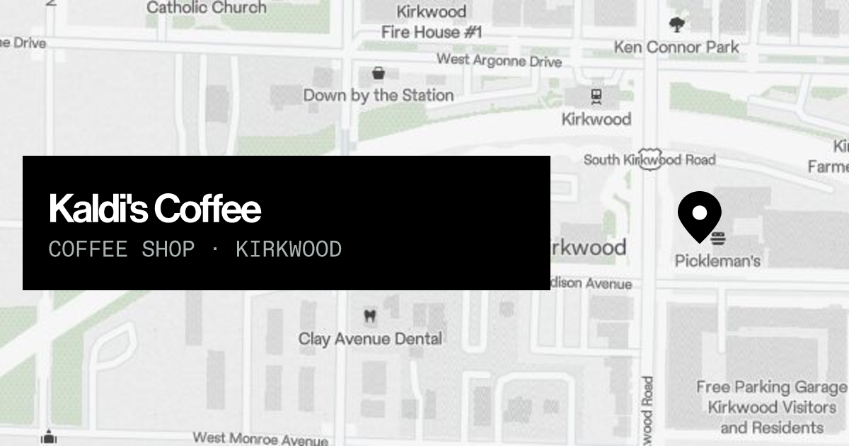 Kaldi's Coffee on Postcard