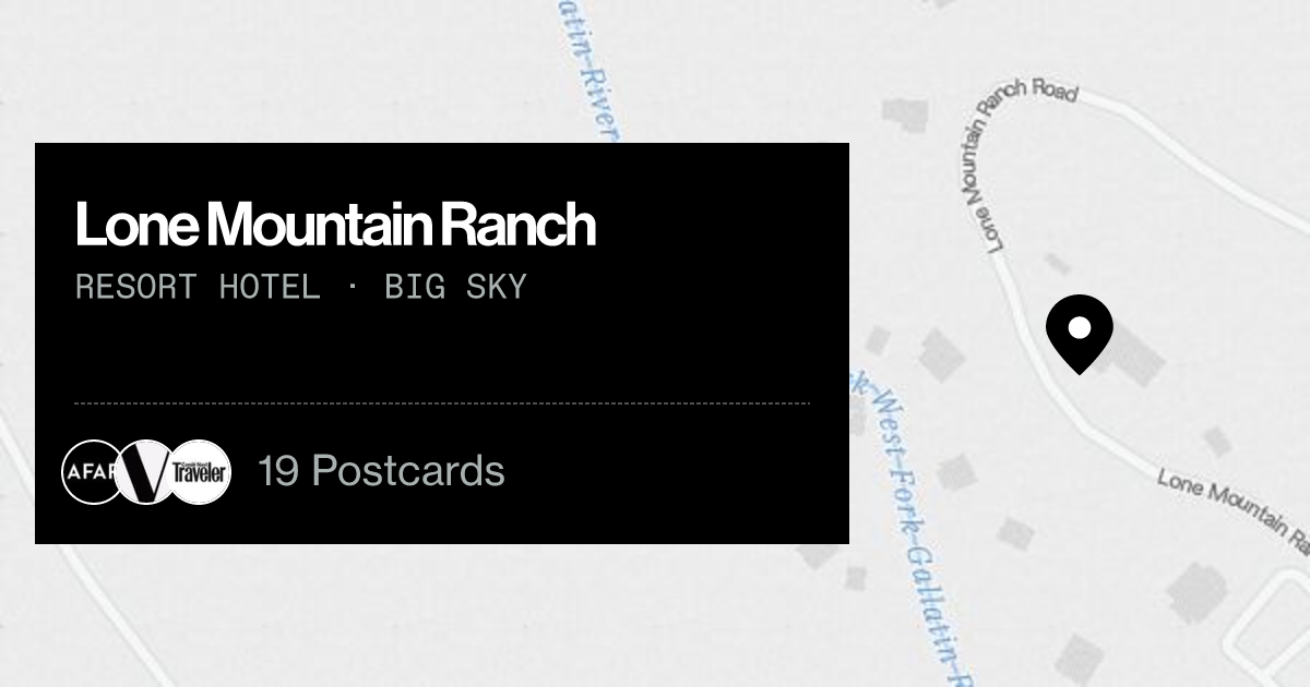 Lone Mountain Ranch on Postcard