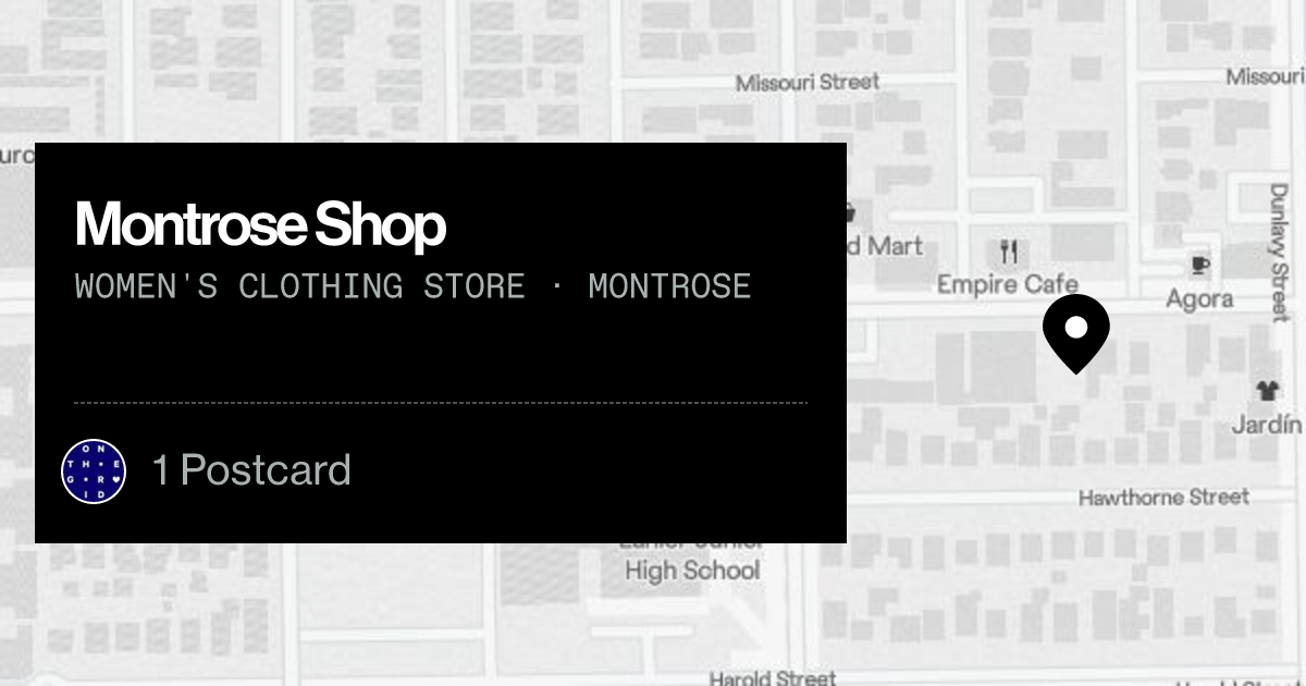 Montrose Shop on Postcard