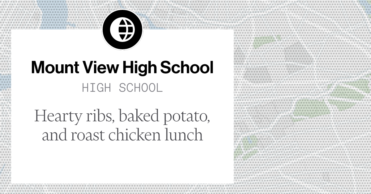 Mount View High School on Postcard