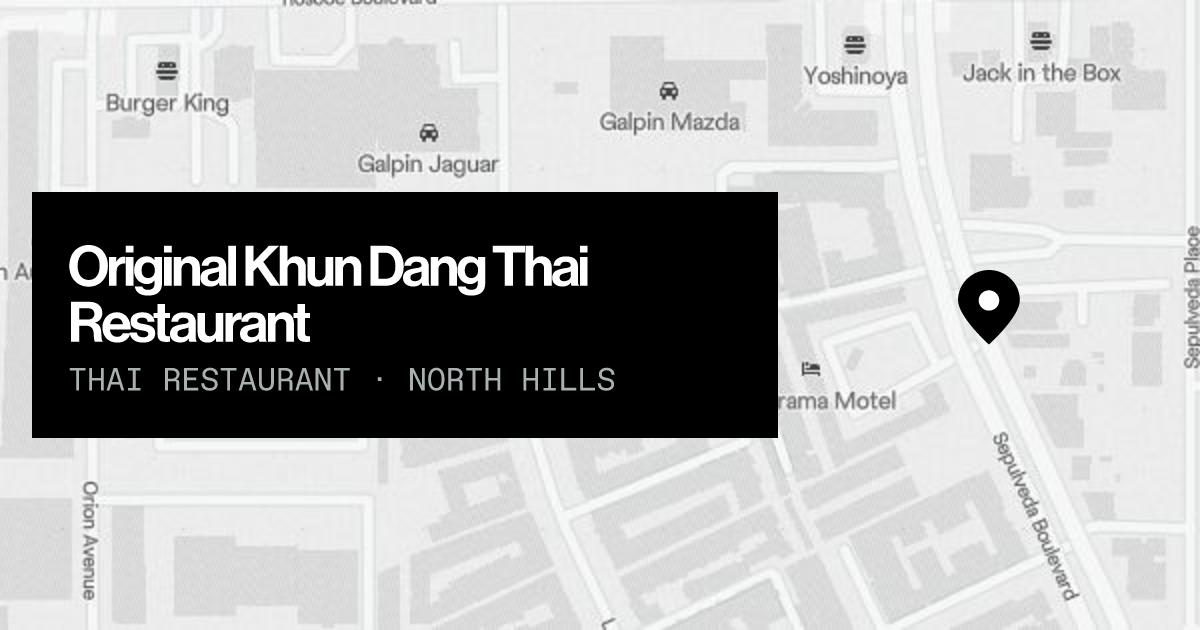 Original Khun Dang Thai Restaurant on Postcard