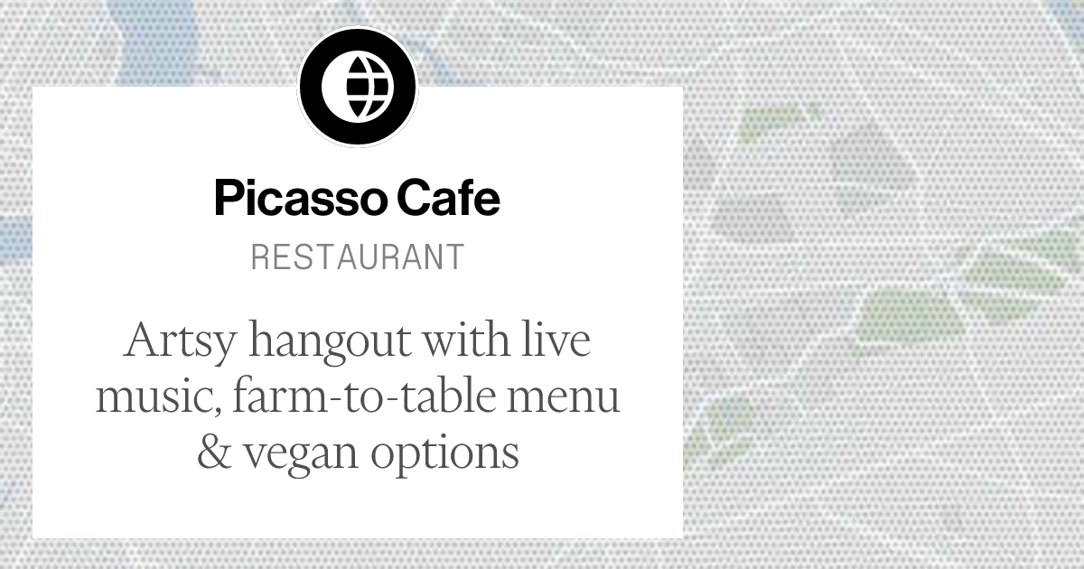 Picasso Cafe on Postcard