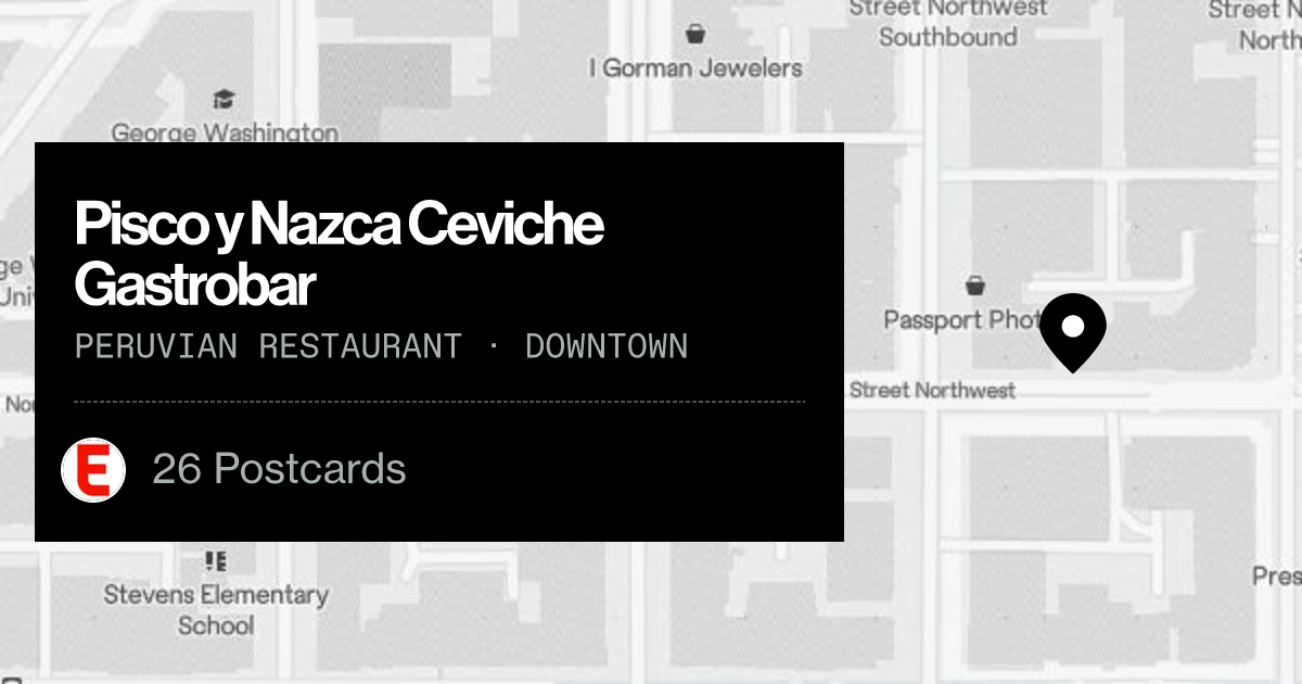 Pisco y Nazca Ceviche Gastrobar on Postcard