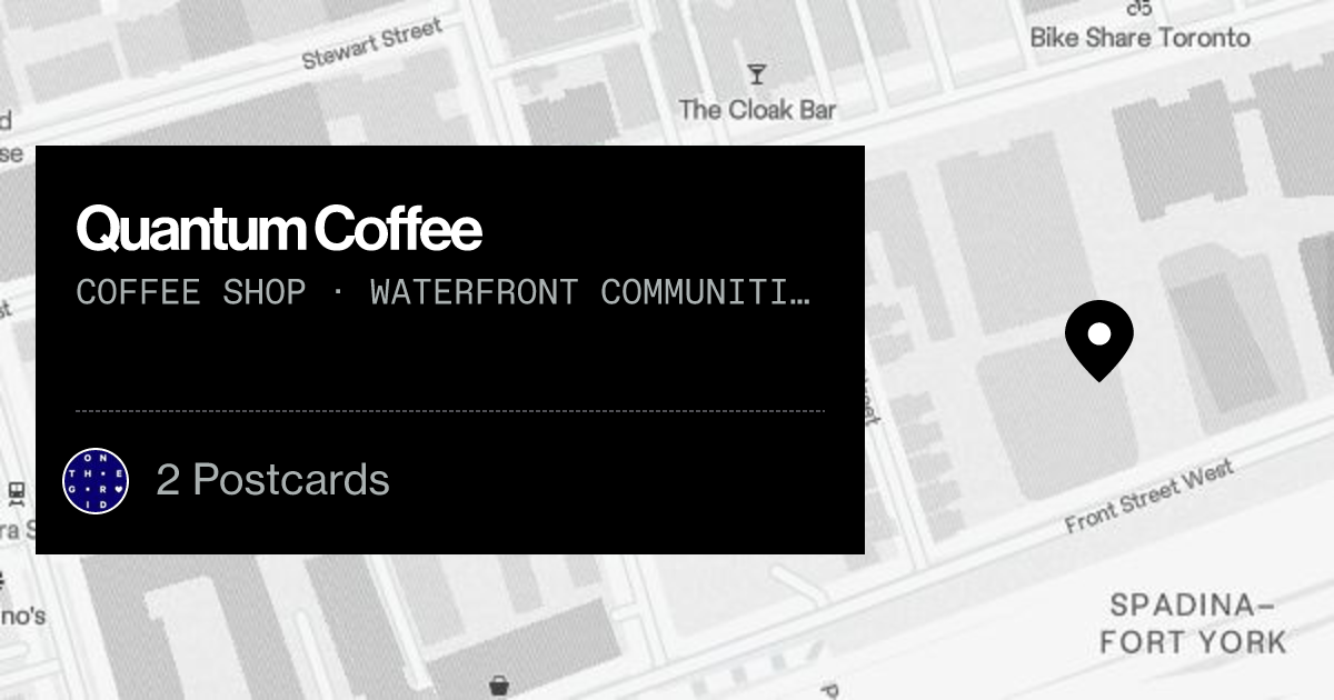 Quantum Coffee on Postcard