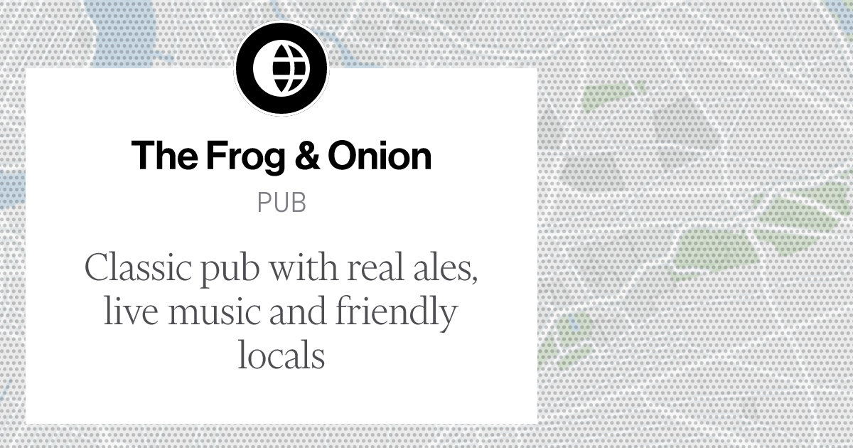 The Frog & Onion on Postcard