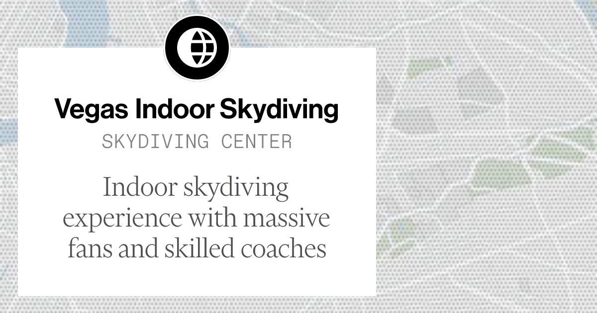 Vegas Indoor Skydiving on Postcard