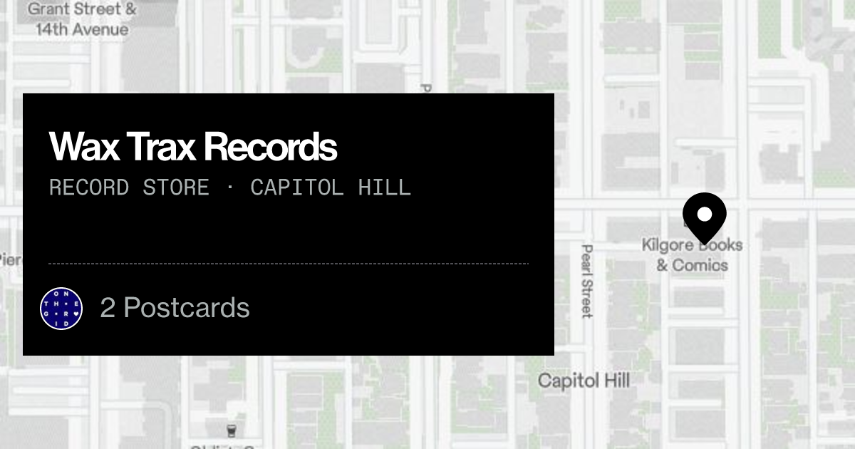 Wax Trax Records on Postcard